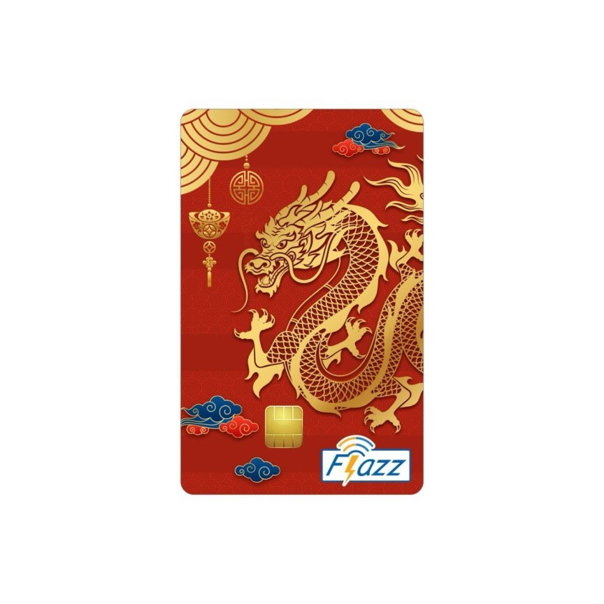 Jual Kartu Flazz Limited Edition CNY Naga GEN 2 Custom ART W1I3 ...