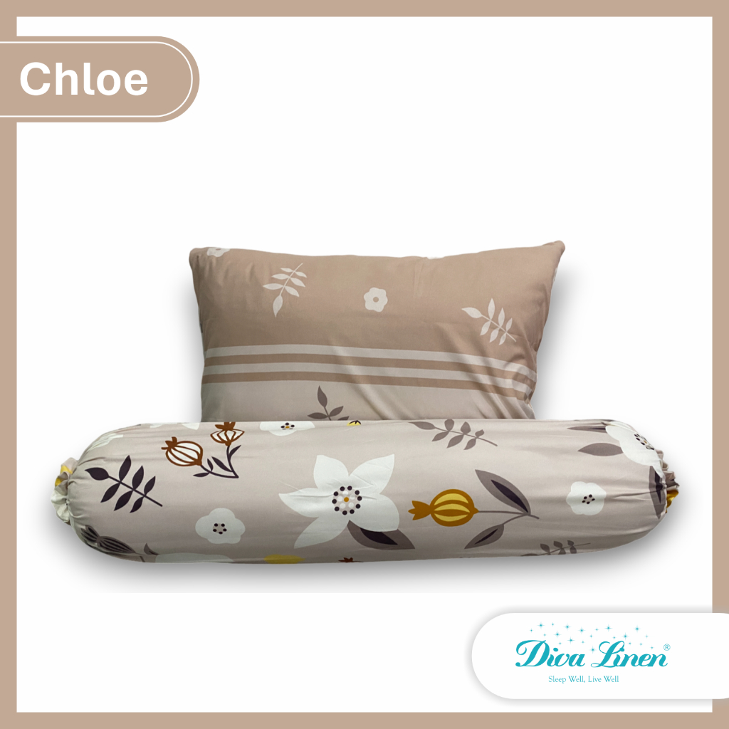 Jual Diva Linen Sarung Bantal Sarung Guling - Motif Chloe | Shopee ...
