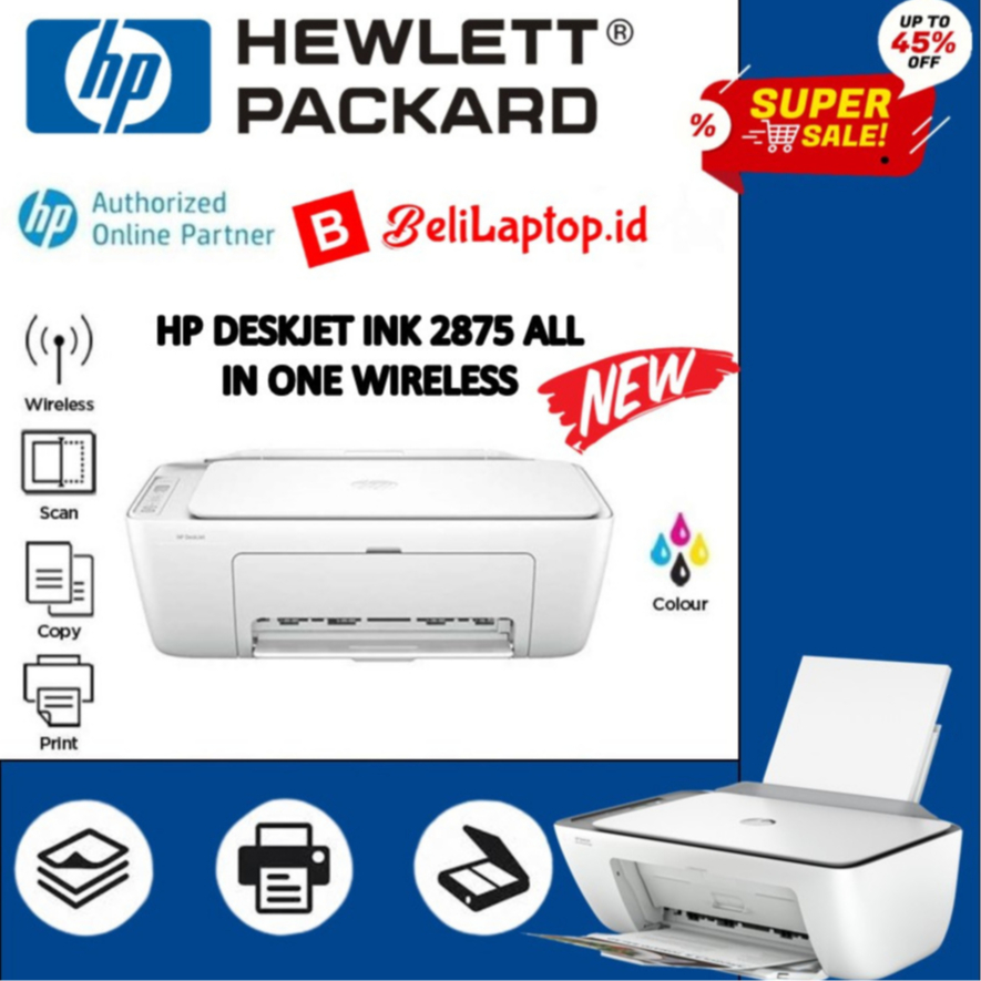Jual HP DESKJET INK ADVANTAGE 2875 ALL IN ONE PRINTER WIRELESS BLUETHOOTH | Shopee Indonesia