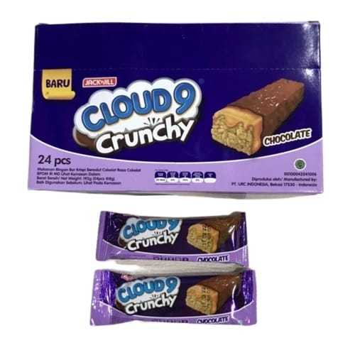 Jual Snack renceng cloud 9 crunchy 500an 1 box rasa coklat | Shopee ...