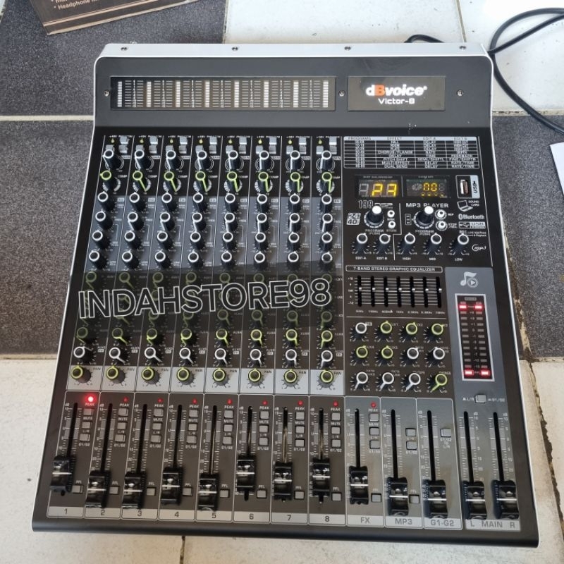 Jual Mixer 8 Channel dBvoice Victor 8 Effect 199 DSP Original Mixer dB ...