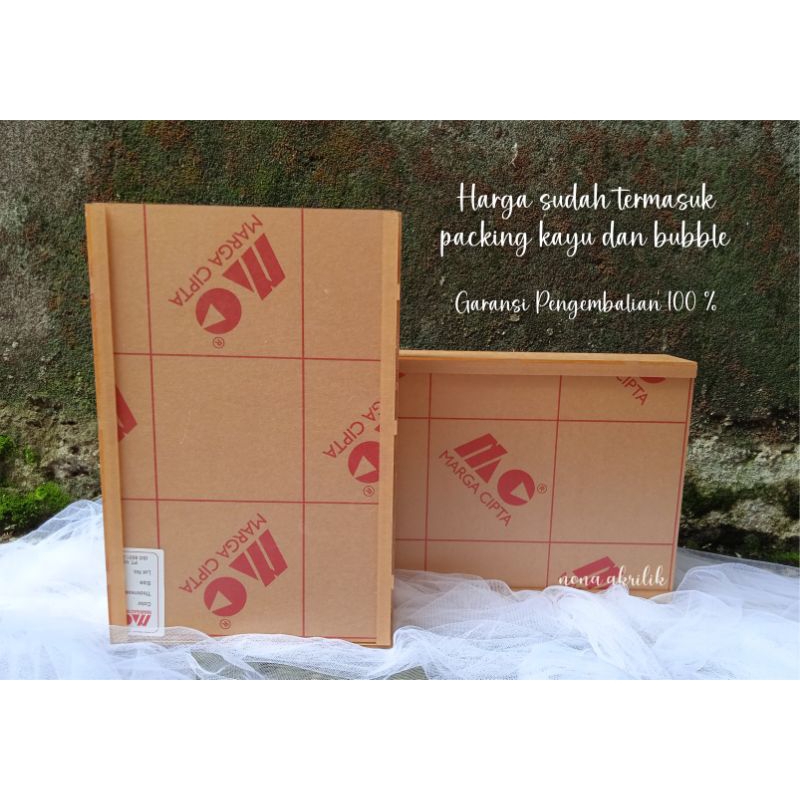 Jual Frame Mahar Akrilik 20X30X5 PACKING KAYU/ Box Akrilik / Frame ...