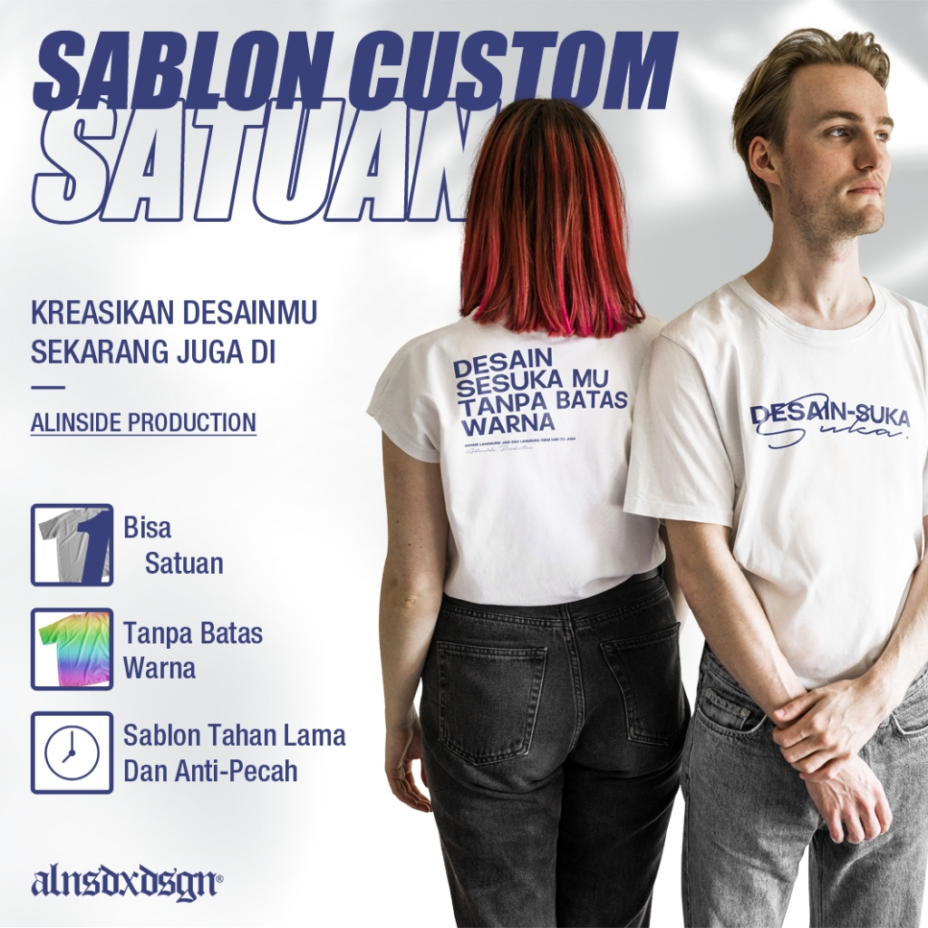 Jual Sablon Digital Plastisol DTP / DTF HARGA PER CM Centi Meter Bebas ...