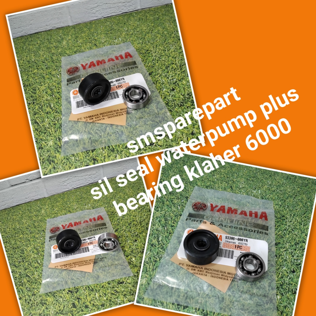 Jual bearing laher 6000 + karet seal waterpump water pump motor yamaha jupiter mx 135 old new mx ...