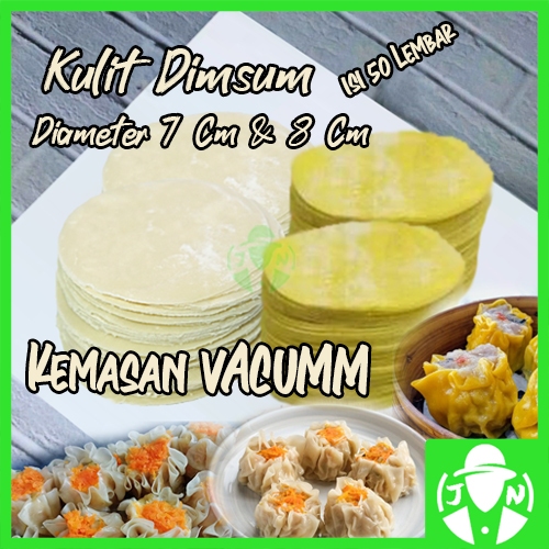 Jual Kulit Dimsum Diameter 7 Cm & 8 Cm VACUMM AMAN KIRIM LUAR KOTA ...