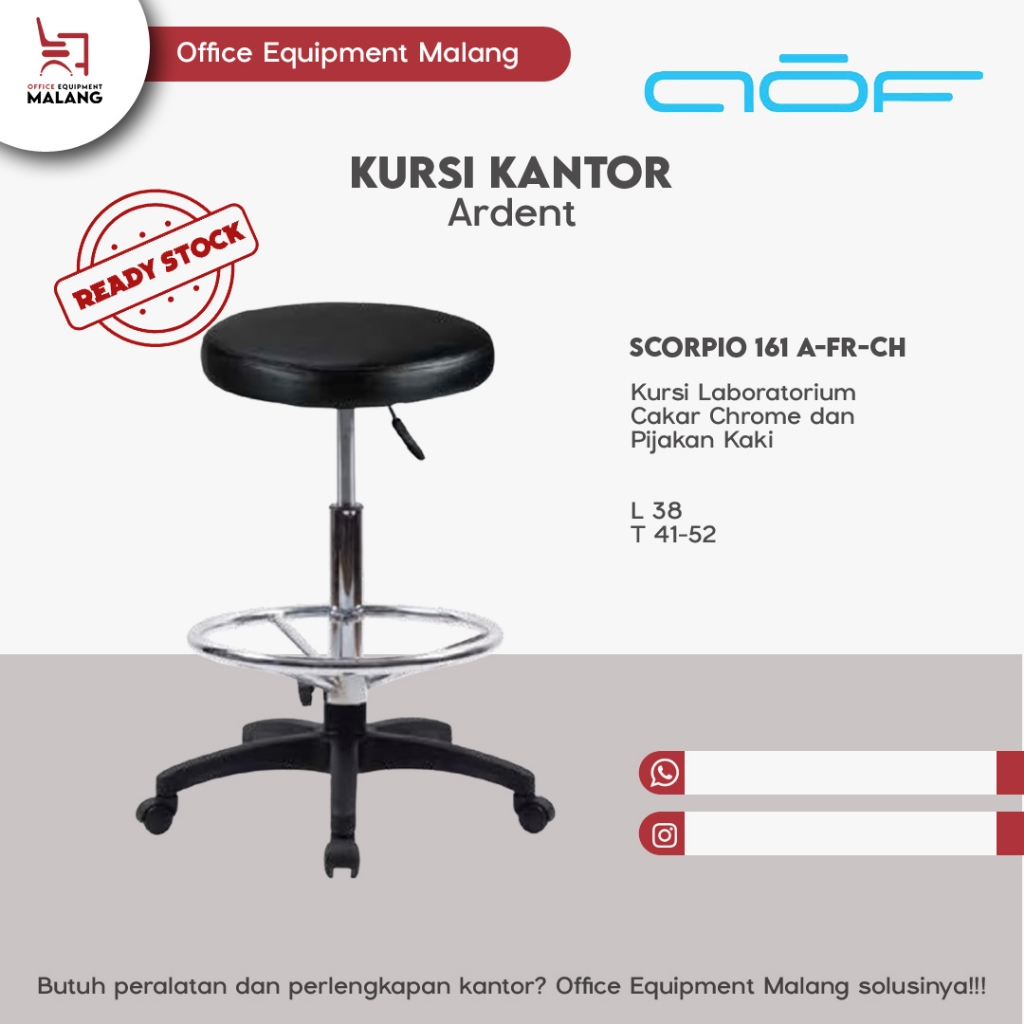 Jual KURSI LABORATORIUM ARDEN SCORPIO/KURSI LAB/KURSI BAR | Shopee ...