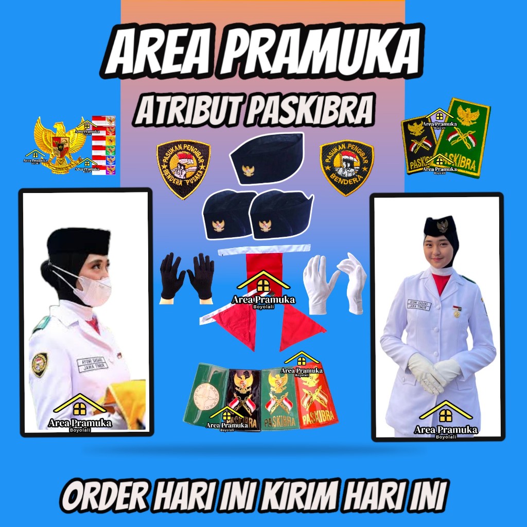 Jual Atribut paskibra lengkap /syal paskibra / peci paskibra / sarung ...