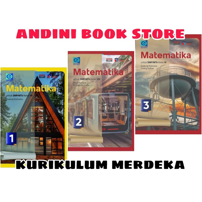 Jual BUKU MATEMATIKA KELAS 7 8 9 SMP/MTs GRAFINDO KURIKULUM MERDEKA | Shopee Indonesia