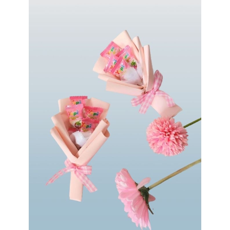 Jual (1HARI JADI) buket mini permen murah dapat 2 pcs | Shopee Indonesia