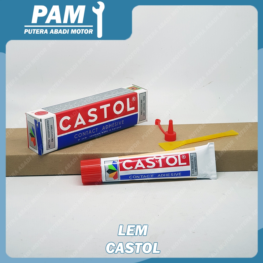 Jual Lem Castol Contact Adhesive Besar 51 CC Lem Kuning | Shopee Indonesia