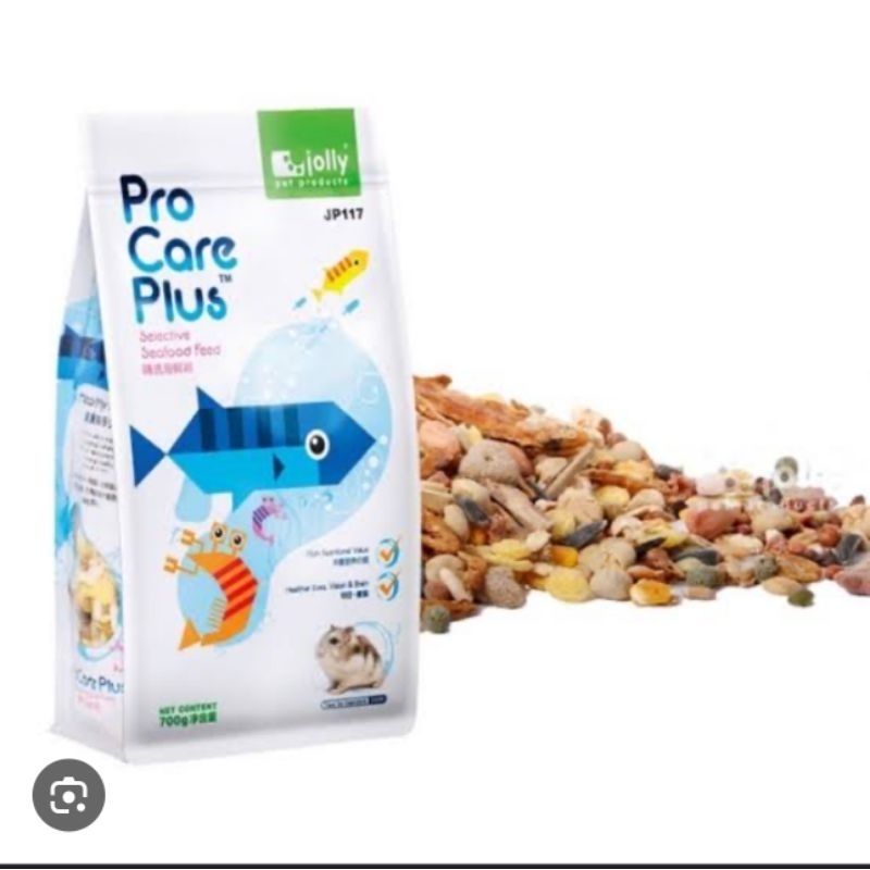 Jual Jolly JP117 Pro Care Plus Selective Seafood Feed 700g | Shopee ...