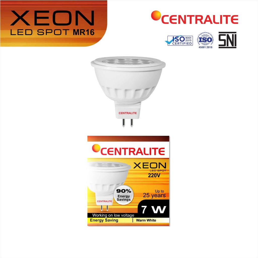Jual Lampu Led MR16 12V Warm White Centralite Xeon | Shopee Indonesia