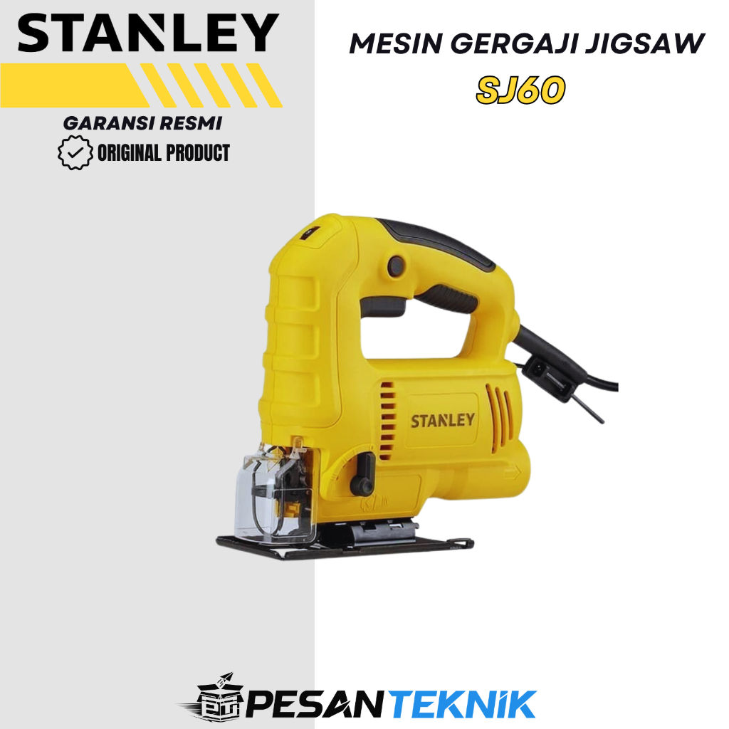 Jual Stanley Mesin Gergaji Jigsaw Pemotong Kayu Listrik Jig Saw Variable Speed SJ60 | Shopee ...
