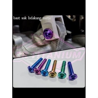 Jual Baut shock titanium baut shockbreaker titanium baut titanium 8x35 ...