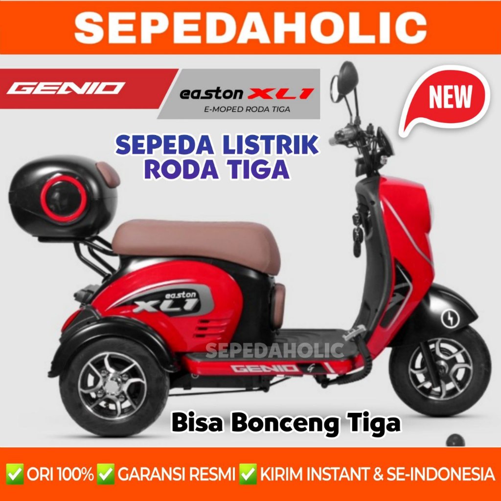 Jual Sepeda Listrik CROSSER VX BY PACIFIC / GENIO EASTON XL1 BY UNITED Roda Tiga 3 Electric E ...