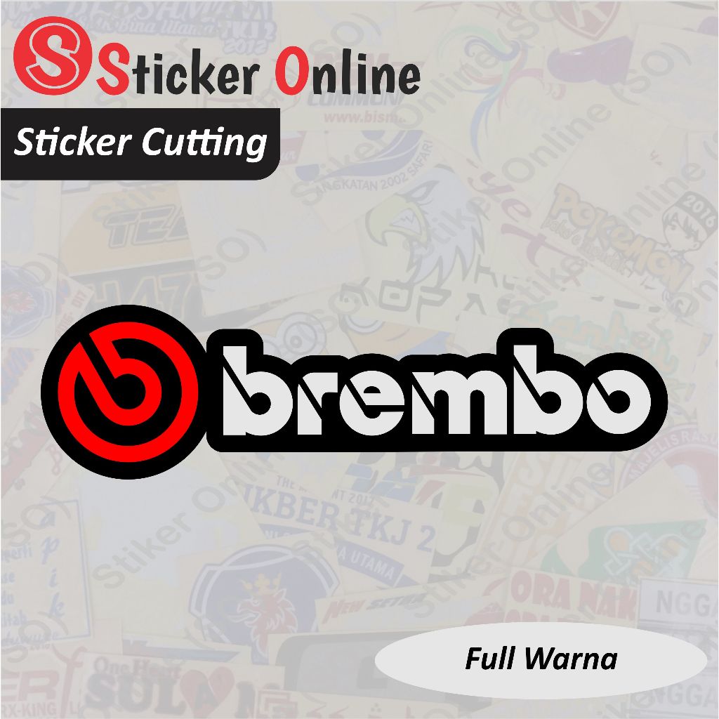 Jual Stiker Brembo | Sticker Cutting Brembo Motor Mobil | Shopee Indonesia