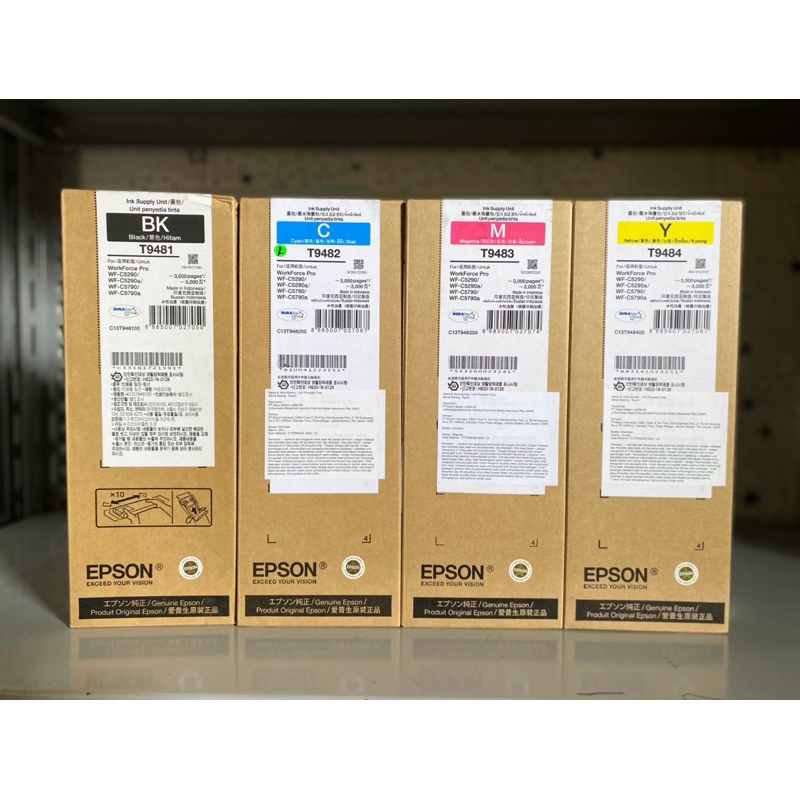 Jual Tinta Cartridge Epson WF-C5290 WF-5790 T948 100%Original | Shopee ...