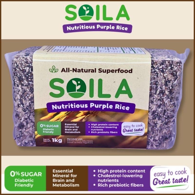 Jual SOILA - BERAS UNGU (PURPLE RICE) | Shopee Indonesia