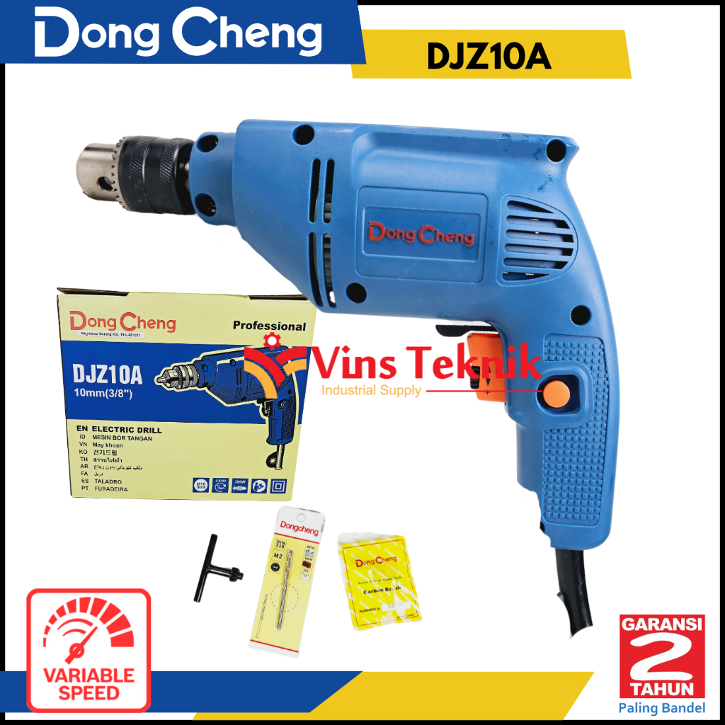 Jual Mesin Bor Tangan 10mm DJZ10A DONGCHENG DJZ10 A Drill Driver | Shopee Indonesia