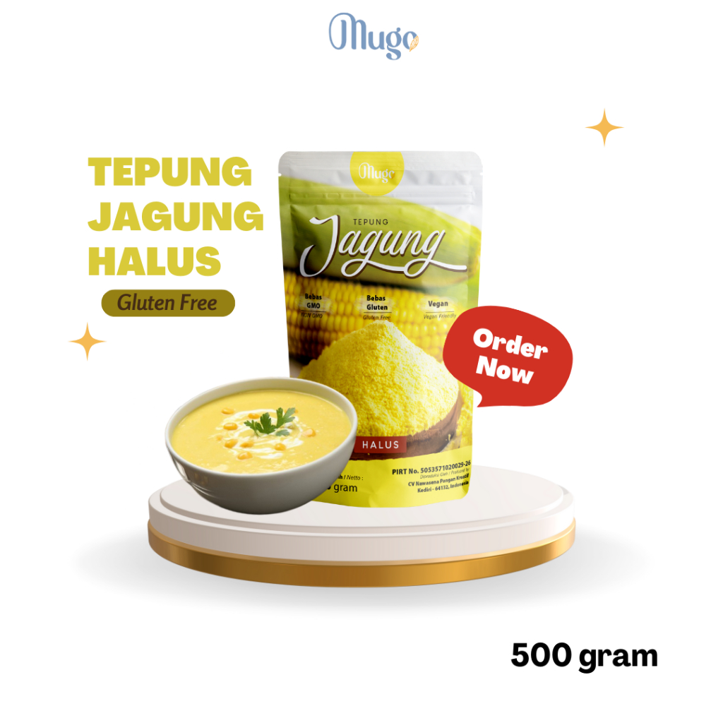 Jual Mugo Tepung Jagung (polenta coarse) 500gr Ekonomis Non GMO Lokal ...