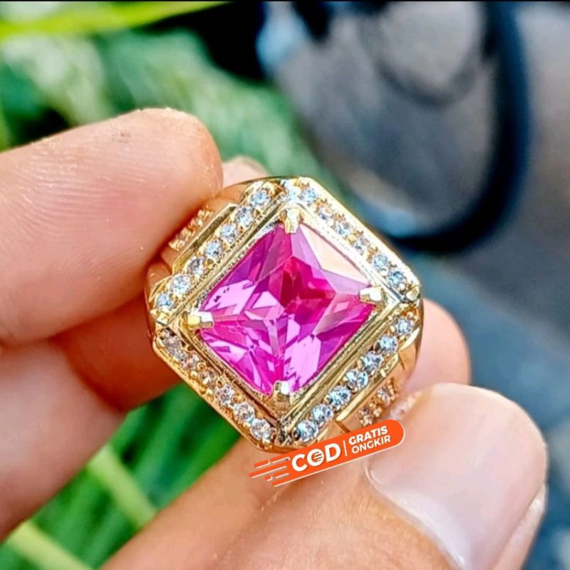 Jual CINCIN BATU SIAM ROSE ASLI BANGKOK KUALITAS TERBAIK | Shopee Indonesia