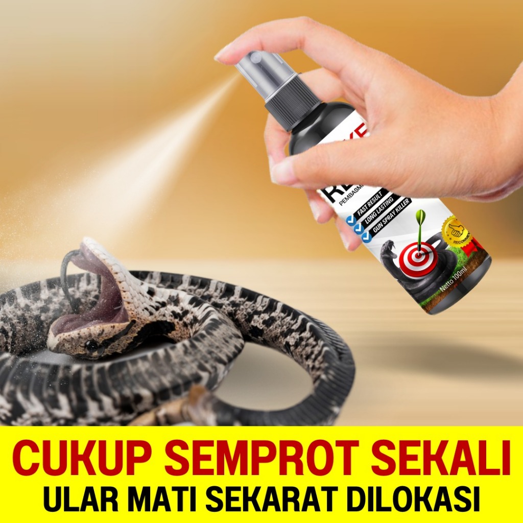 Jual PEMBASMI ULAR CUKUP SEMPROT SEKALI, ULAR MATI SEKARAT DILOKASI ...