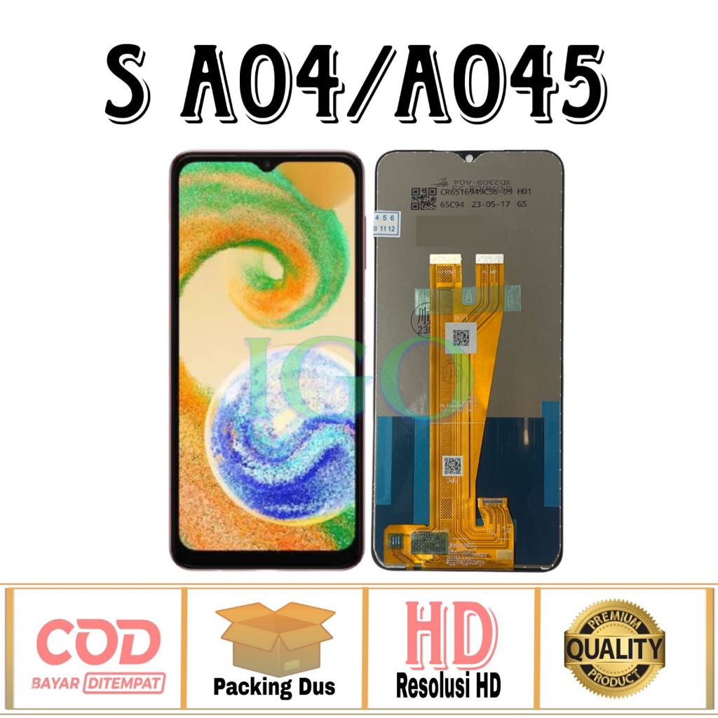 Jual LCD TOUCHSCREEN SAMSUNG A04 / A045 / A045F FULLSET | Shopee Indonesia