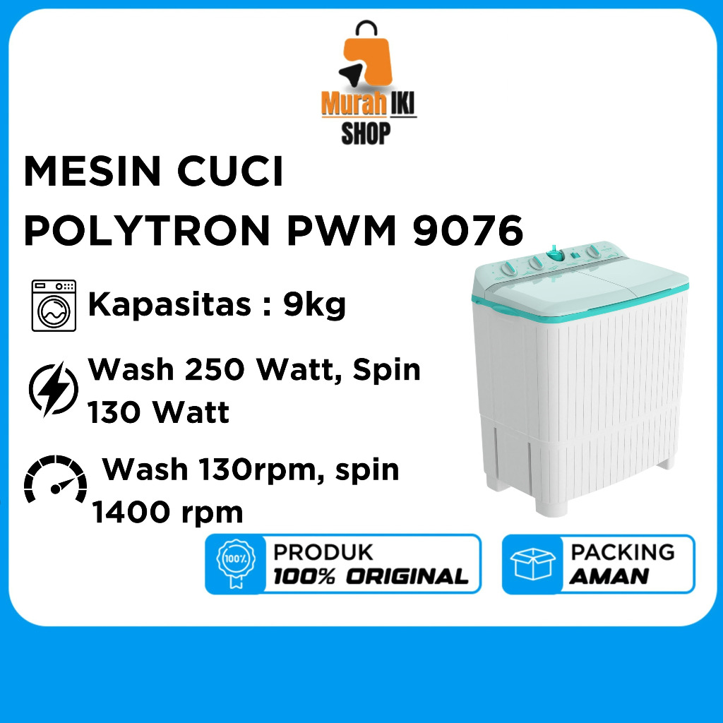 Jual MESIN CUCI POLYTRON PWM 9076 | Shopee Indonesia