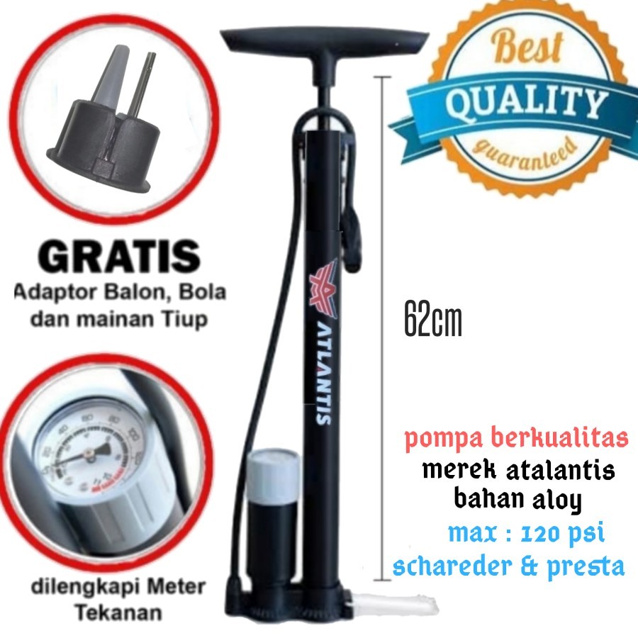 Jual Pompa Angin/Pompa Ban /Sepeda Motor ATLANTIS ORIGINAL | Shopee ...
