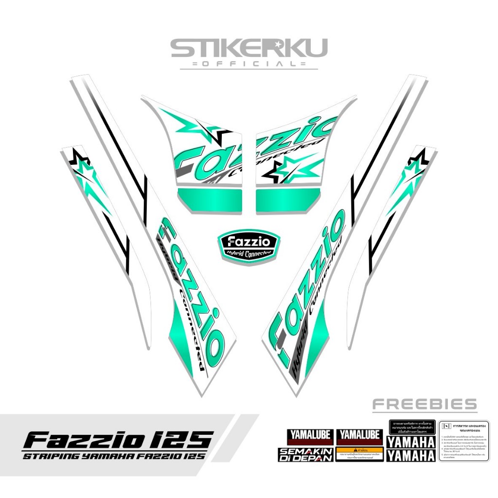 Jual STRIPING FAZZIO / STICKER FAZZIO / MOTIF 14 / FAZIO / 125 / FAZZIO ...