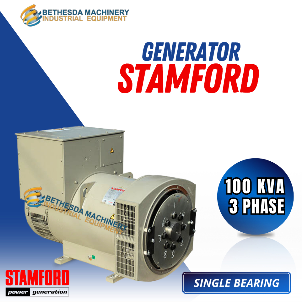 Jual Mesin Generator 100 KVA 3 Phase Alternator 80 Kw Single Bearing ...