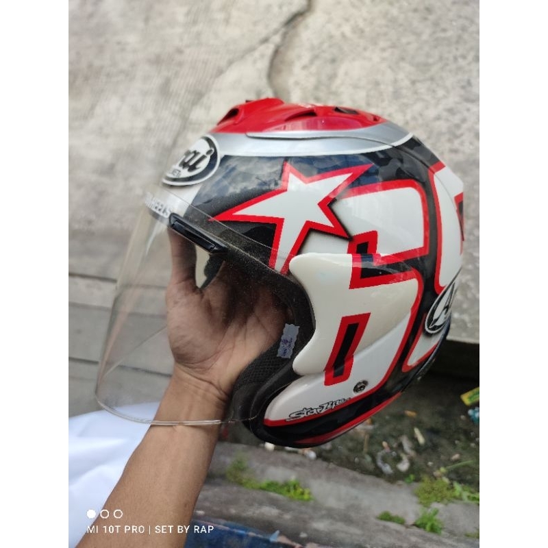 Jual helm copy arai airbrush 69 basic minus ada di photo | Shopee Indonesia