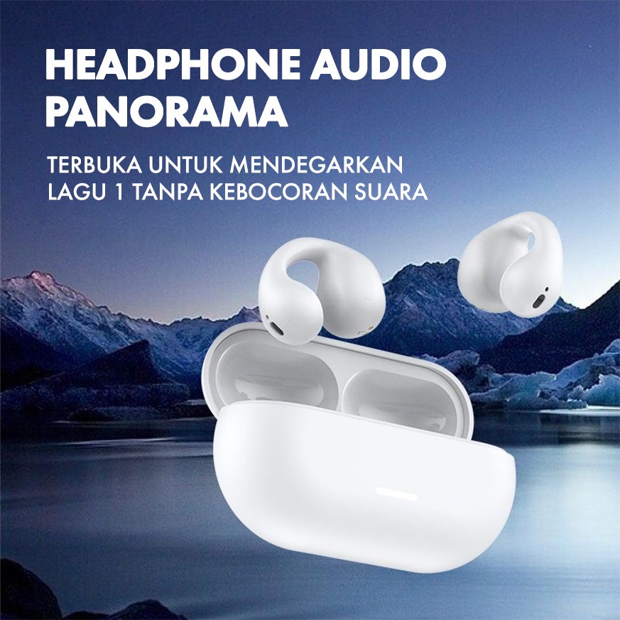 Jual Sonix Clip Earphone TWS Open Ear STW05 Wireless Earbuds Sport ...