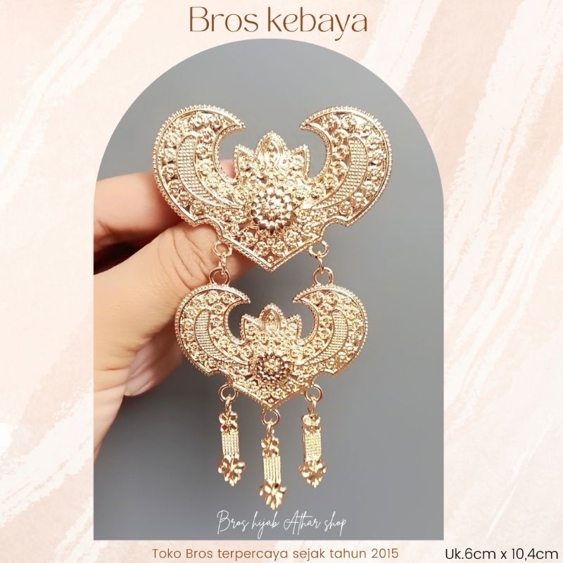 Jual Bros Kebaya Besar Susun 2 Bros Hewan Burung Merak Baru Model ...