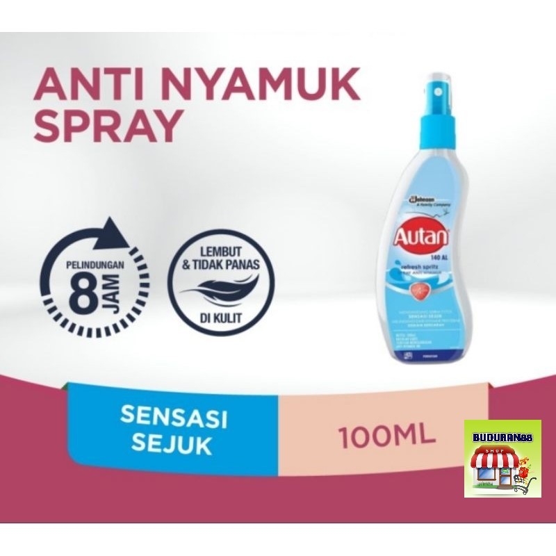 Jual Autan Spray Refresh Spritz 100 ml Anti Nyamuk | Shopee Indonesia