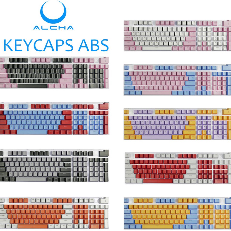 Jual KODE Y63A ALCHA KEYCAPS ABS DOUBLE SHOT CUSTOM MIX 2 WARNA ...