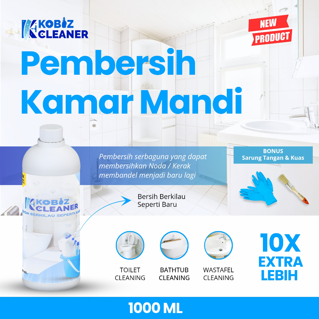 Jual KOBIZ Toilet Cleaner Pembersih Kerak Kamar Mandi / Pembersih Kerak ...