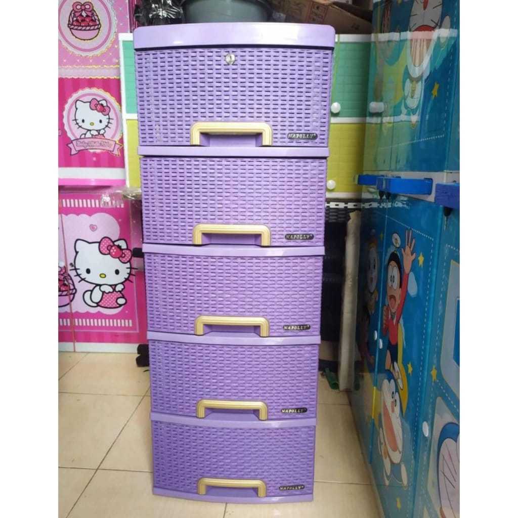 Jual LEMARI NAPOLLY CONTAINER SRS 5 AK1 VIOLET/AQUA/ LEMARI TEBAL DAN ...