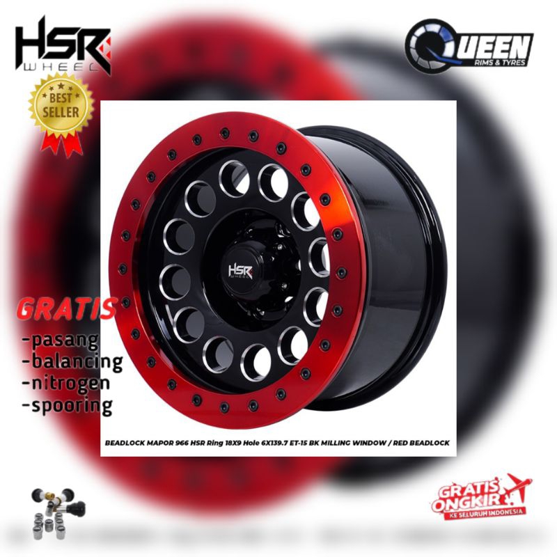 Jual VELG RACING OFFROAD R18 PCD 6x139,7 HSR BEADLOCK MAPOR untuk mobil ...
