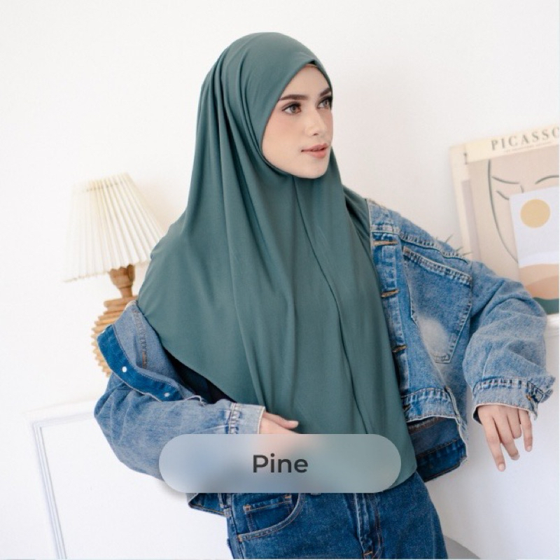 Jual Bergo daily premium (non pet) /hijab instan jersey /hamidah non pet | Shopee Indonesia