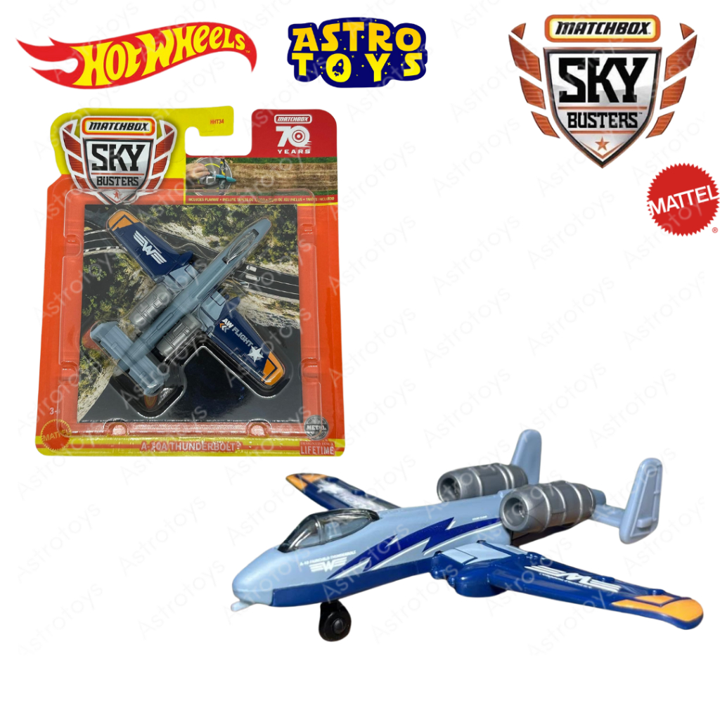 Jual Matchbox Sky Busters Diecast Metal Pesawat Jet Tempur A-10A ...