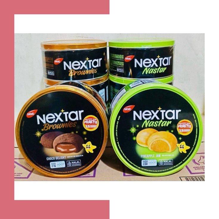 Jual Extra promo Nextar Kaleng Brownies Nastar Noir star Cookies 171 ...