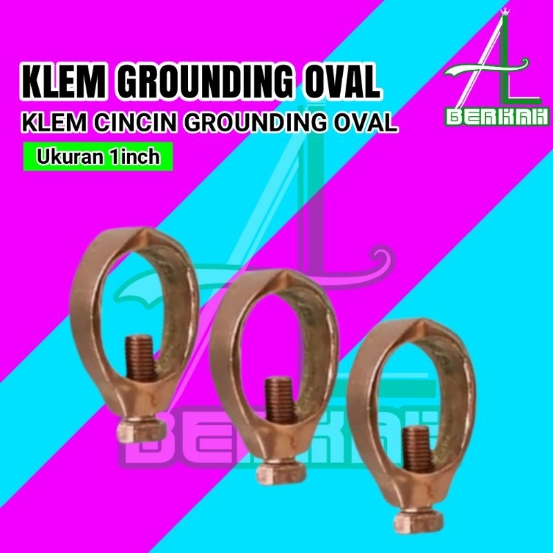 Jual Clamp Klem Cincin Grounding Oval Stick For Rod Isolator Kabel ...