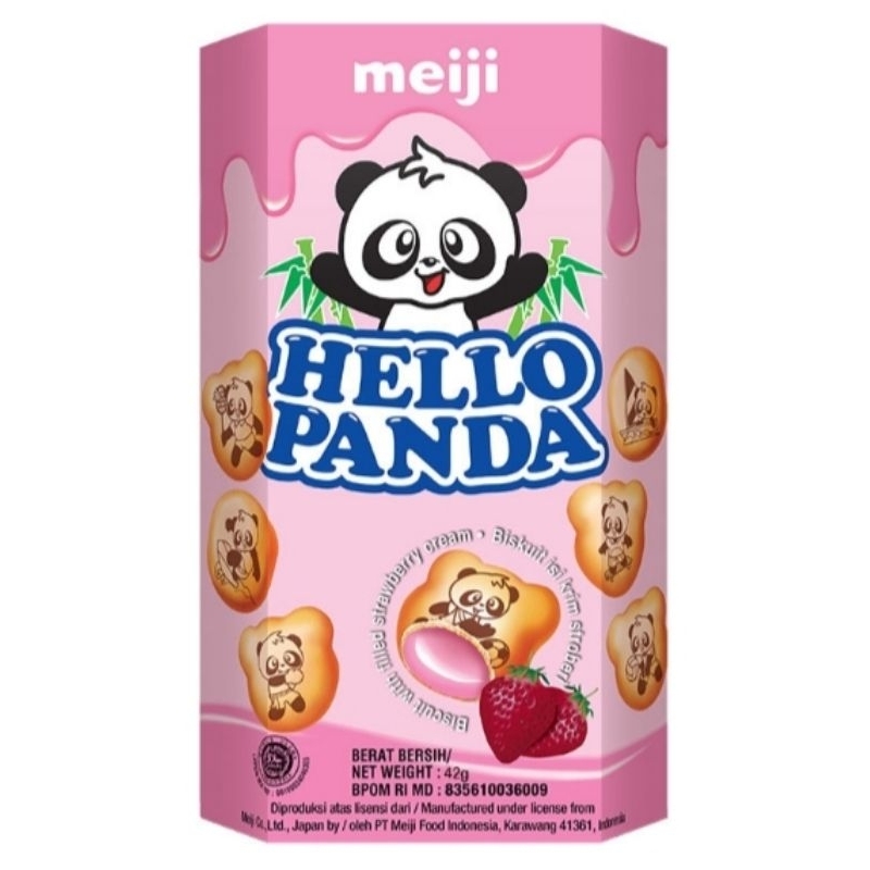 Jual Expire Date 31 Mei 2026 Hello Panda Biskuit Strawberry Cream 42g ...