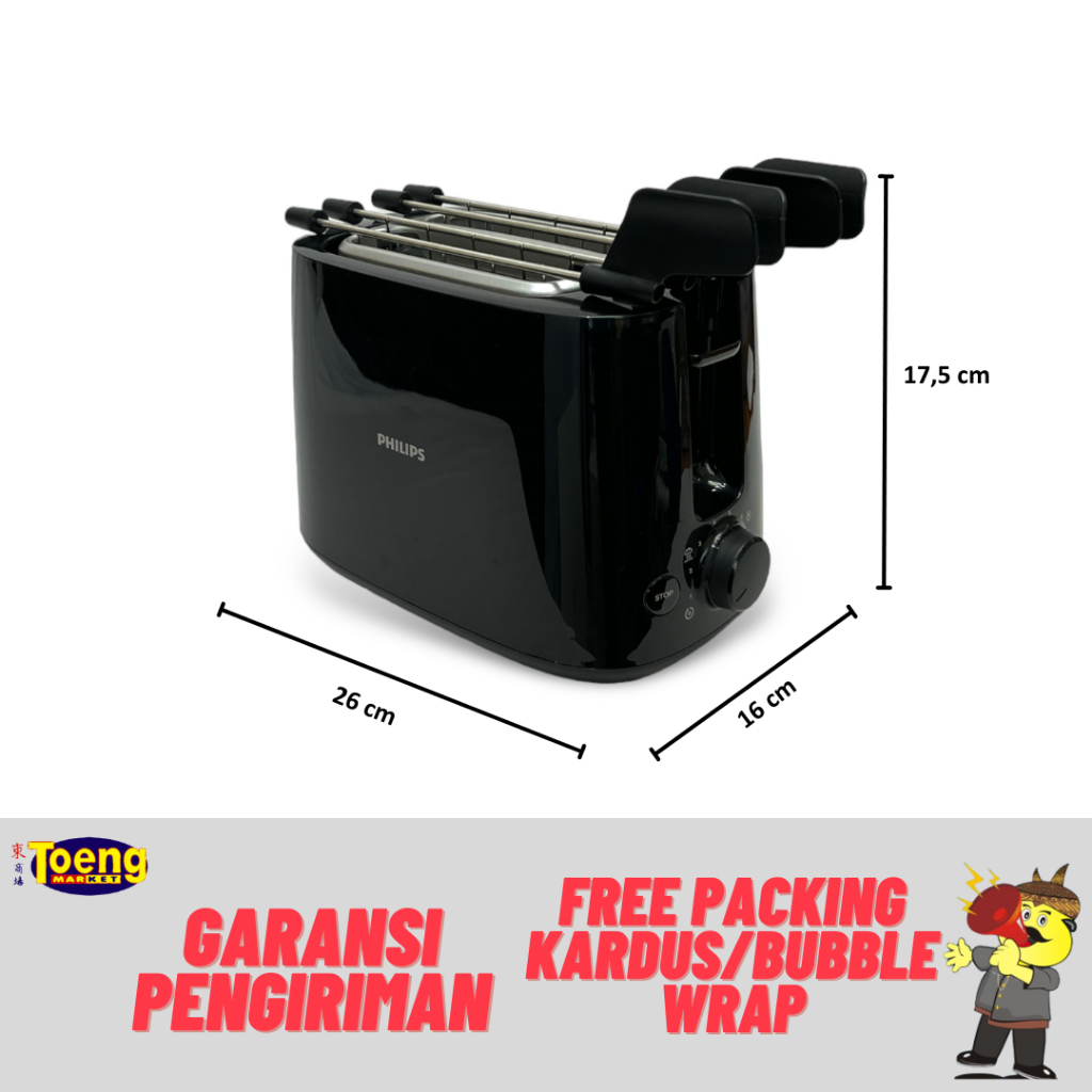 Jual DAILY TOASTER HD-2583/90 PHILIPS / TOASTER / PAMANGGANG ROTI ...