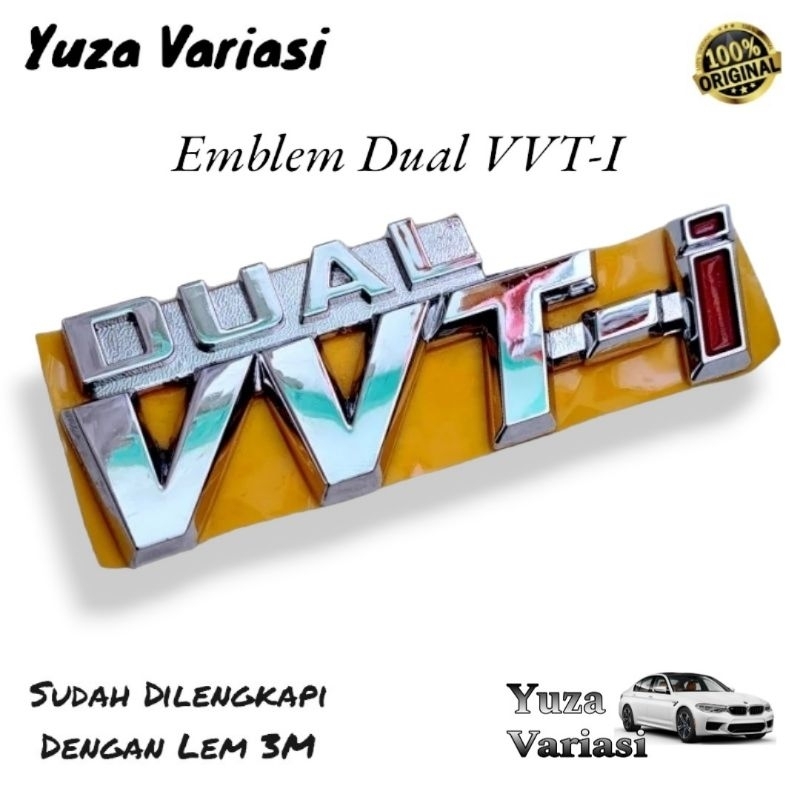 Jual LOGO EMBLEM DUAL VVTI ORIGINAL SATUAN / LOGO EMBLEM DUAL VVT-I ...