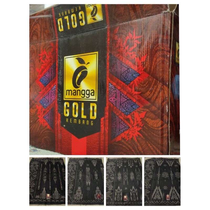 Jual Sarung Mangga Gold Kembang edisi Hitam | Shopee Indonesia