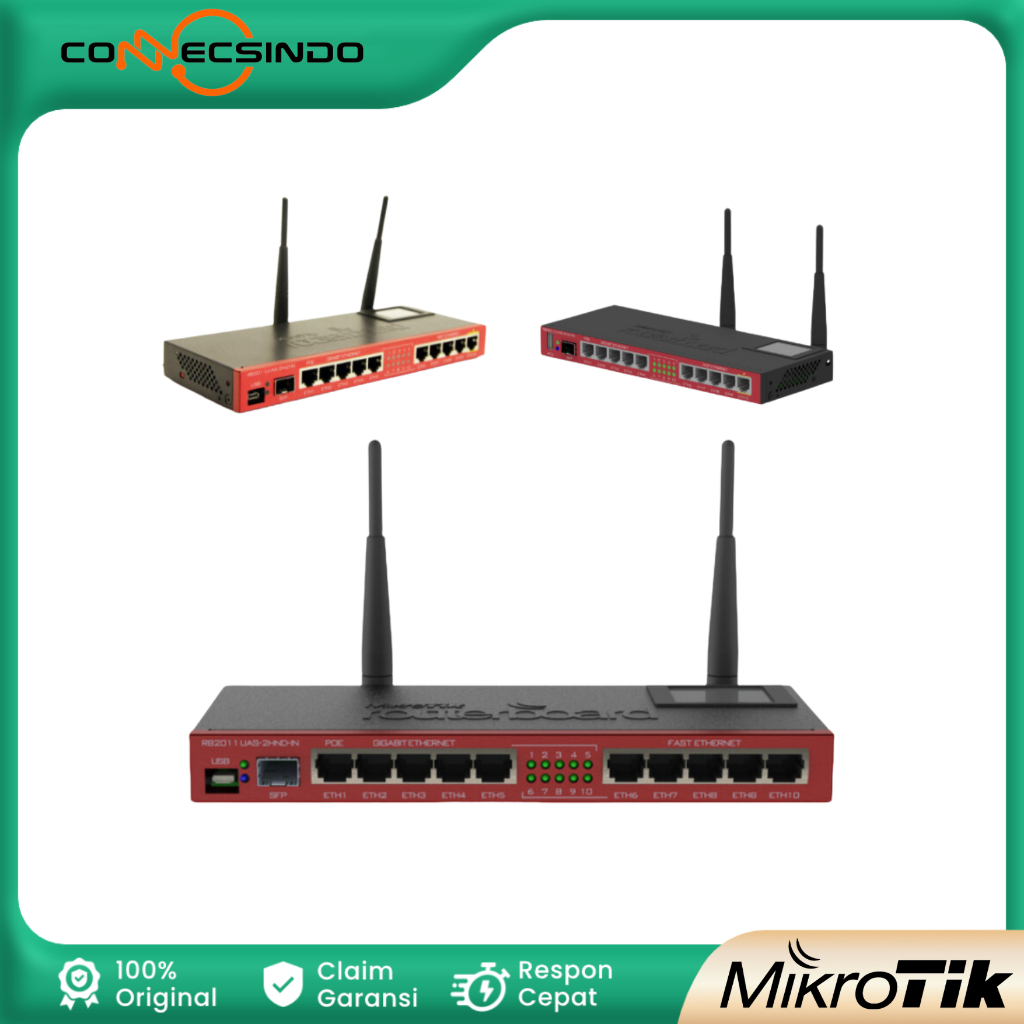 Jual Router Wireless RouterBoard MIKROTIK RB2011UiAS-2HND-IN 10 Port ...