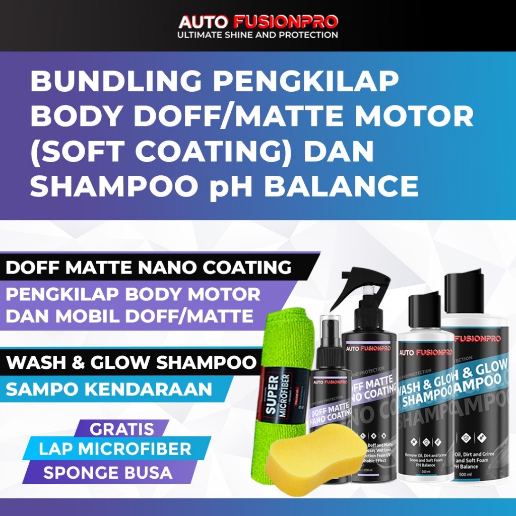 Jual PAKET BUNDLING PENGKILAP BODY DOFF / MATTE DAN SHAMPOO - Kilap dan ...