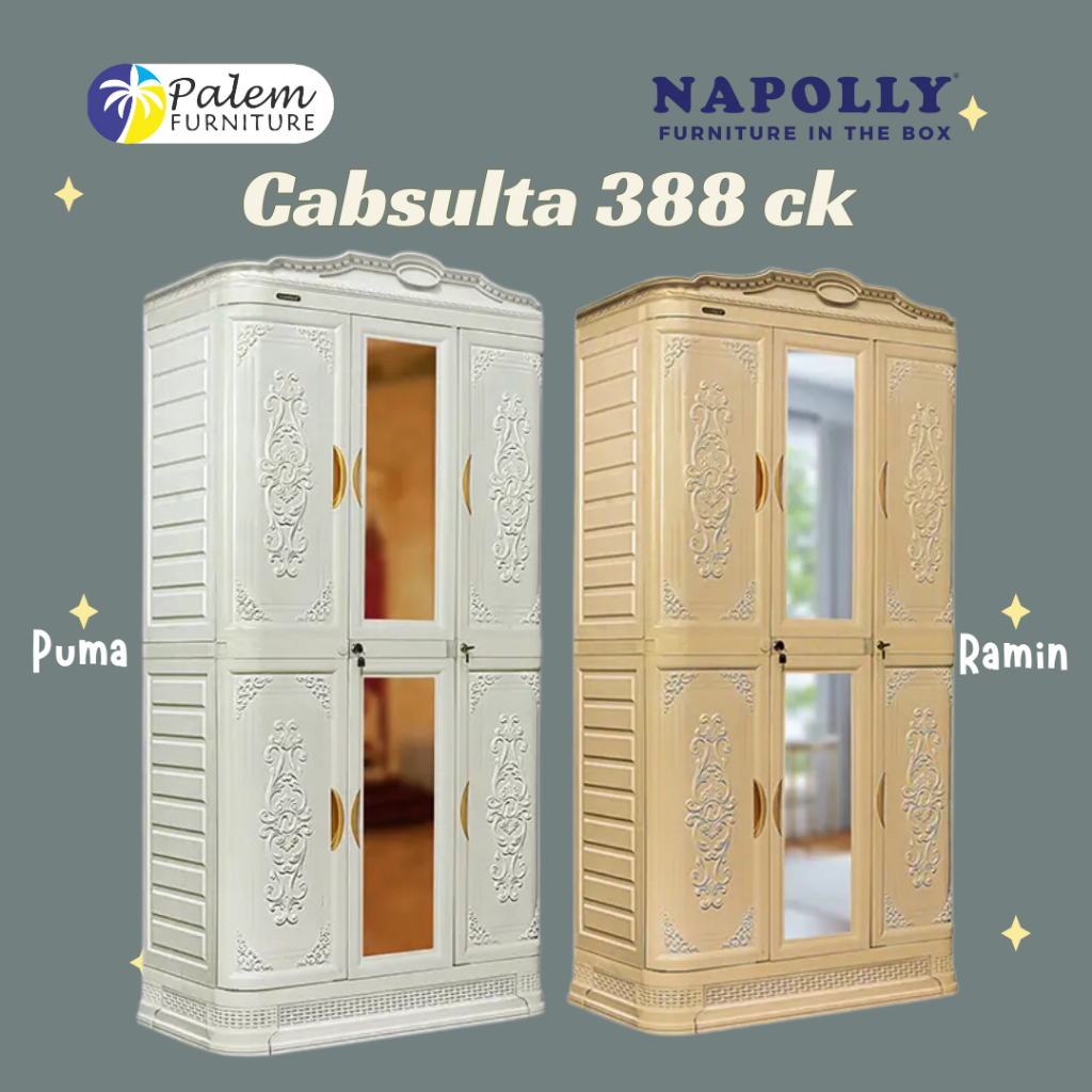 Jual NAPOLLY LEMARI PLASTIK CABINET SULTAN MAHKOTA CABSULTA 388 CK ...